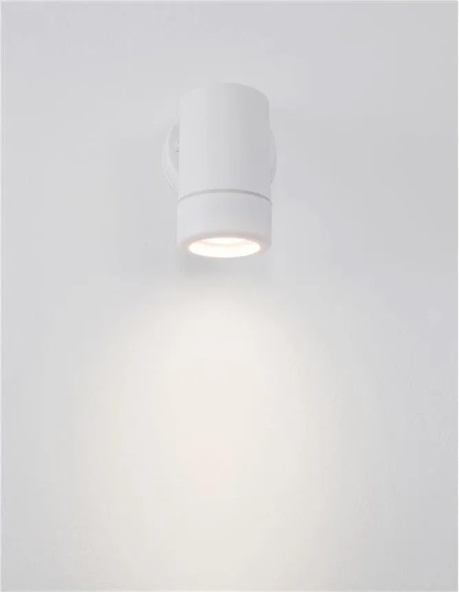 NV 9010601 Venkovní nástěnné svítidlo LIMBIO bílý ABS skleněný difuzor GU10 1x7W bez žárovky IP44 světlo dolů - NOVA LUCE