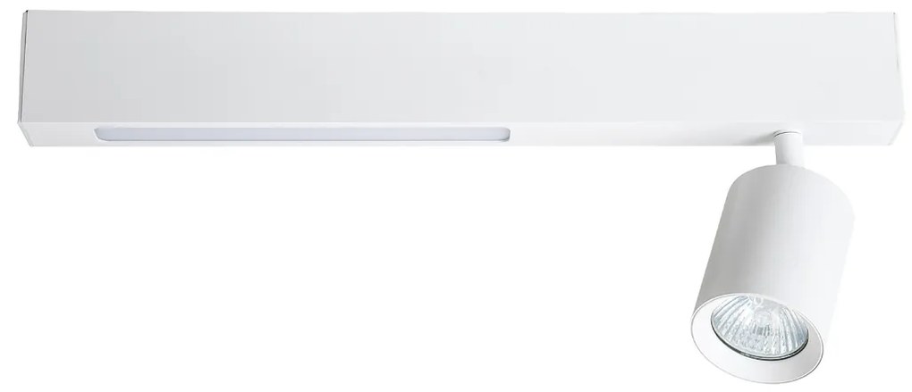 Stropní svítidlo Magnet, 1x bílé kovové stínítko + 1x LED 5W, w