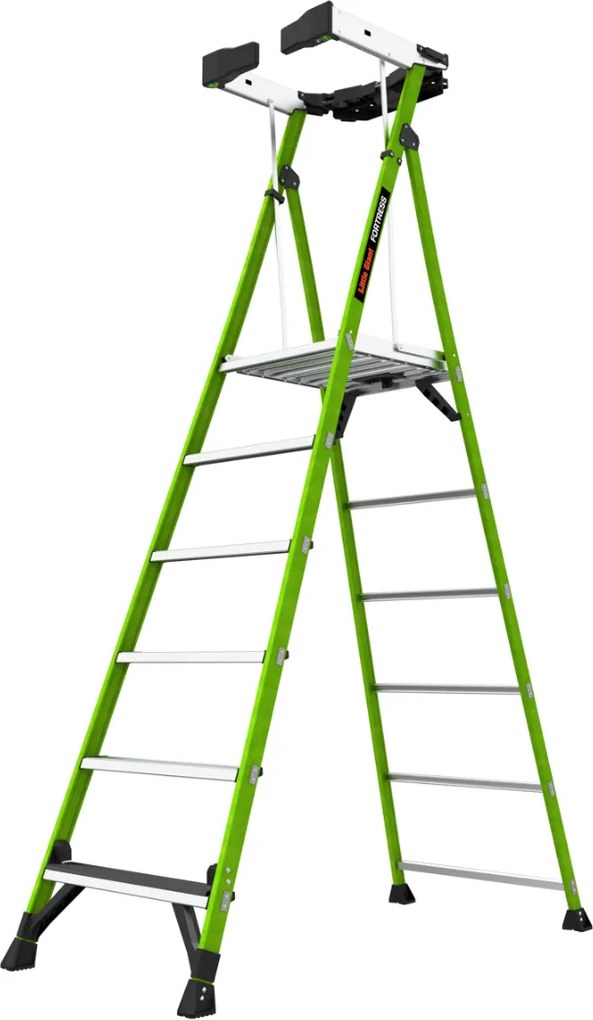 Little Giant | Fortress – sklolaminátové schůdky pro bezpečnou práci ve výšce Model: 6, Max. dosah: 363 cm