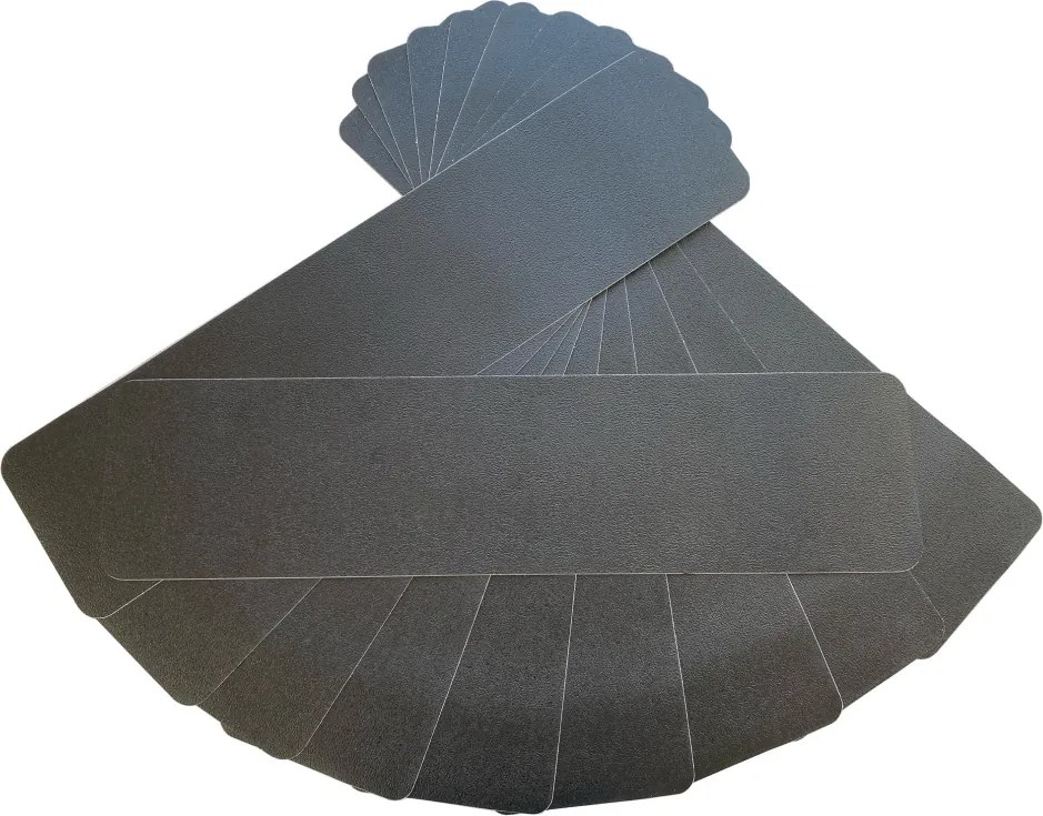 Obdélníkové PVC pásky nejen do mokra 150 mm x 610 mm - Černá