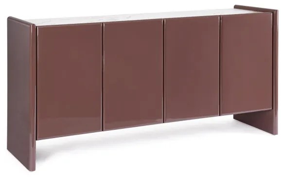 BIZZOTTO Dřevěná komoda OTILIA cihlová 163x80 cm