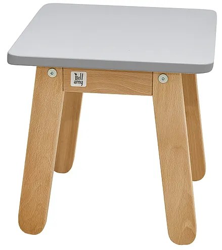 Šedá dětská stolička WOODY GREY