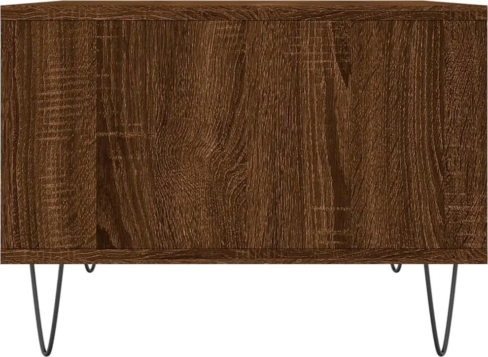 vidaXL Konferenční stolek 60x50x36,5 cm kompozitní dřevo [830547] Barva: hnědý dub