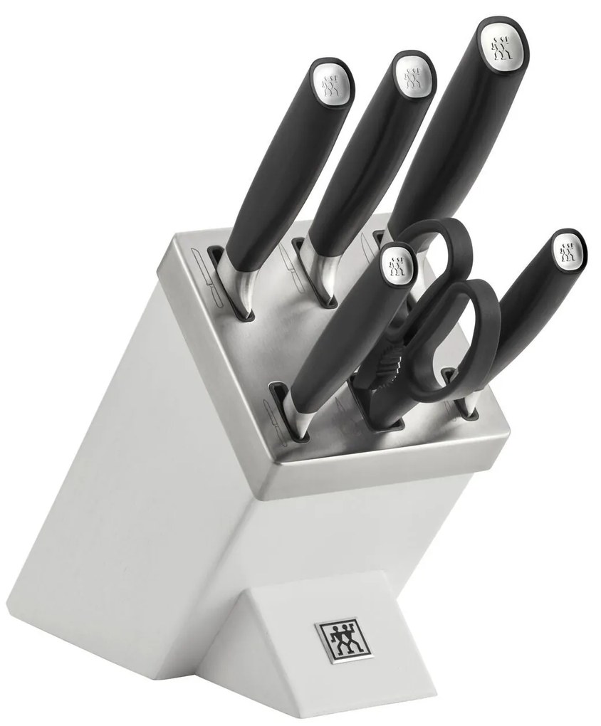 Zwilling All Star samoostřící blok s noži 7 ks, bílý, 33780-600