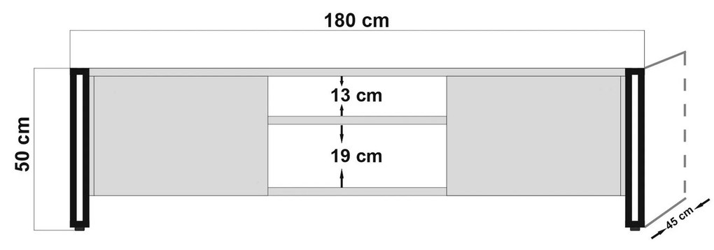 TV stolek/skříňka ARCY NO. 1067250