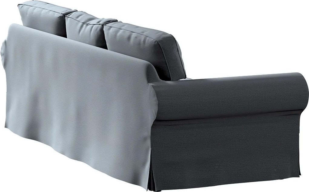 Potah na pohovku IKEA Ektorp 3-místná, nerozkládací barva šedá látka sametová