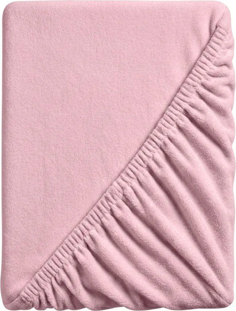 Prostěradlo mikroplyš SOFT 180x200 cm růžové