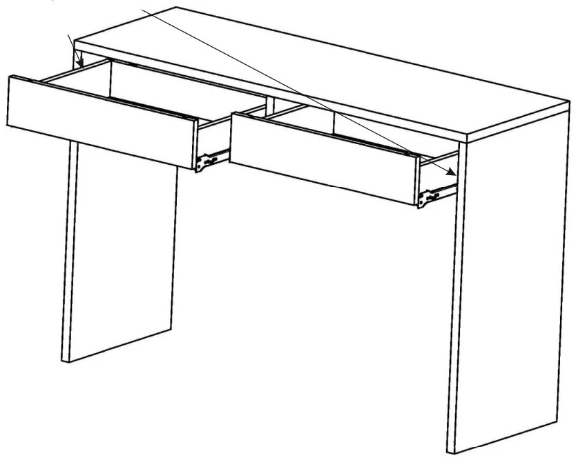 Toaletní stolek ASTRAL sonoma