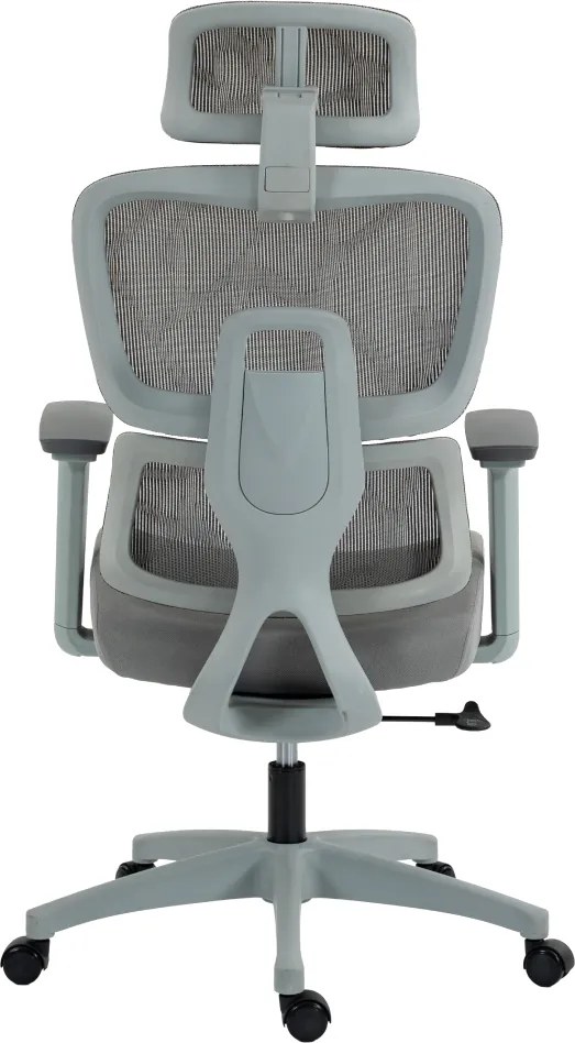 Ergonomická kancelářská židle COSMO - šedá síťovina / nosnost 150 kg