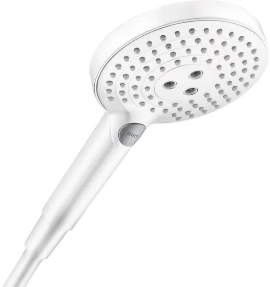 Hansgrohe Raindance Select S Ruční sprcha 12,5 cm, s EcoSmart, bílá matná 26531700