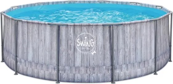 Swing FRAME GreyWood 3,66x1,07M + Skimmer mount