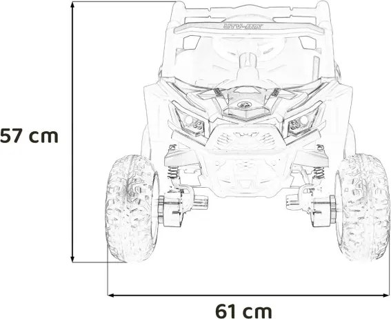 Elektrické autíčko Buggy Madman UTV-MX růžové