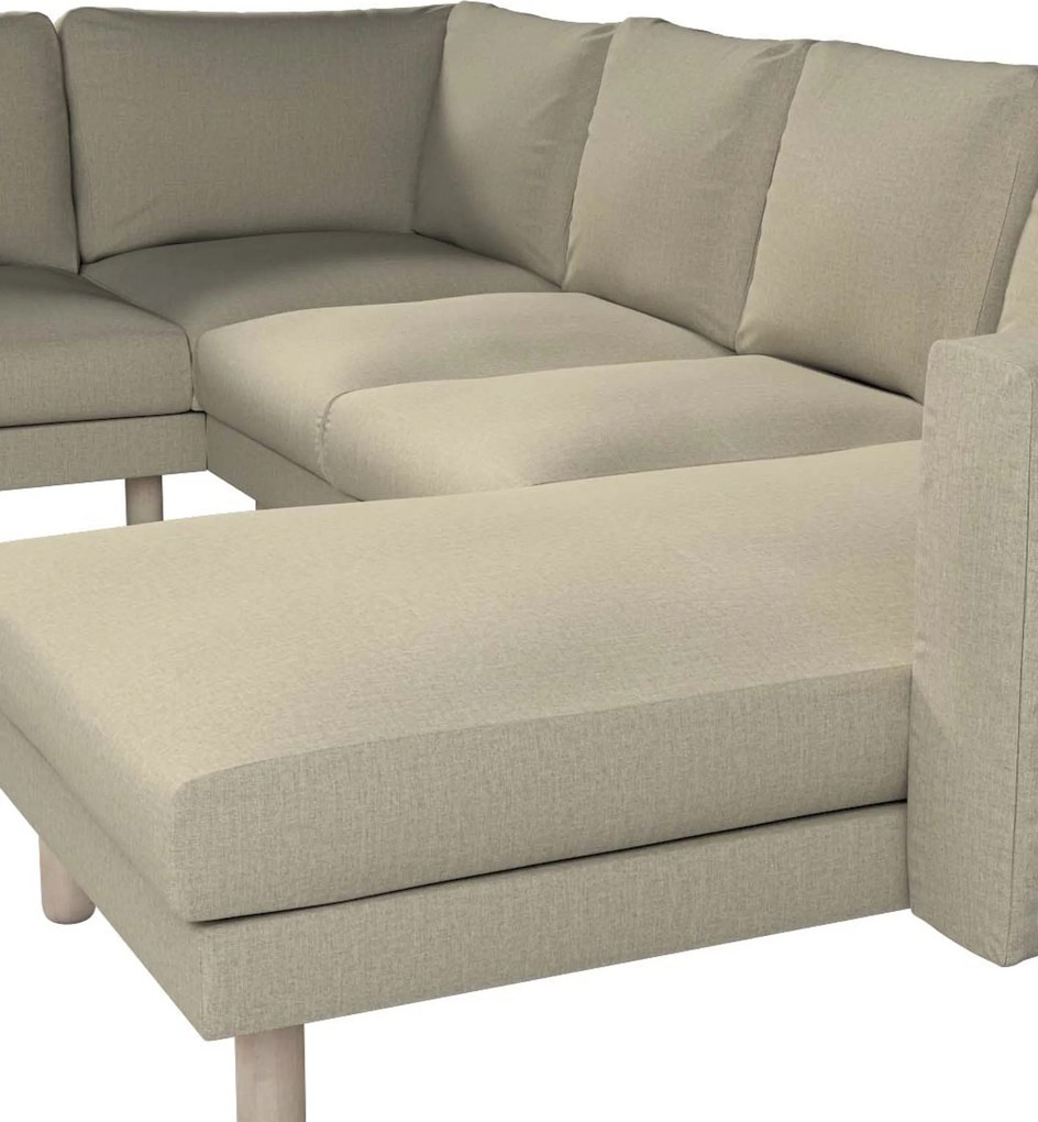 Potah na pohovku IKEA Norsborg rohová, 5-místná se šezlongem barva béžová látka pletený vzor