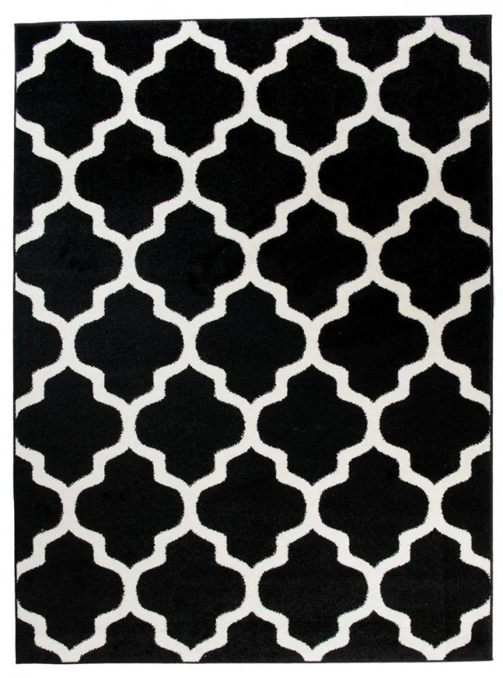Kusový koberec Berda černý 80x150cm