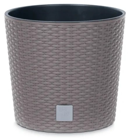 PROSPERPLAST Květináč - RATO ROUND Průměr: 40 cm, Barva: umbra