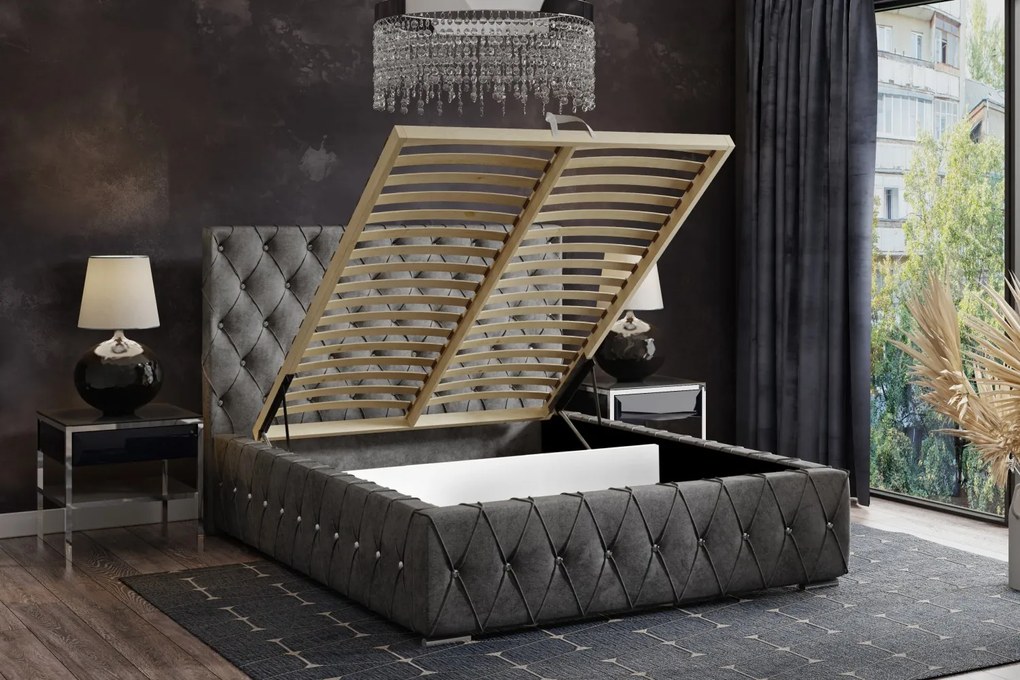 Postel MODEL 06 120x200 bordó - MAGIC VELVET 2229