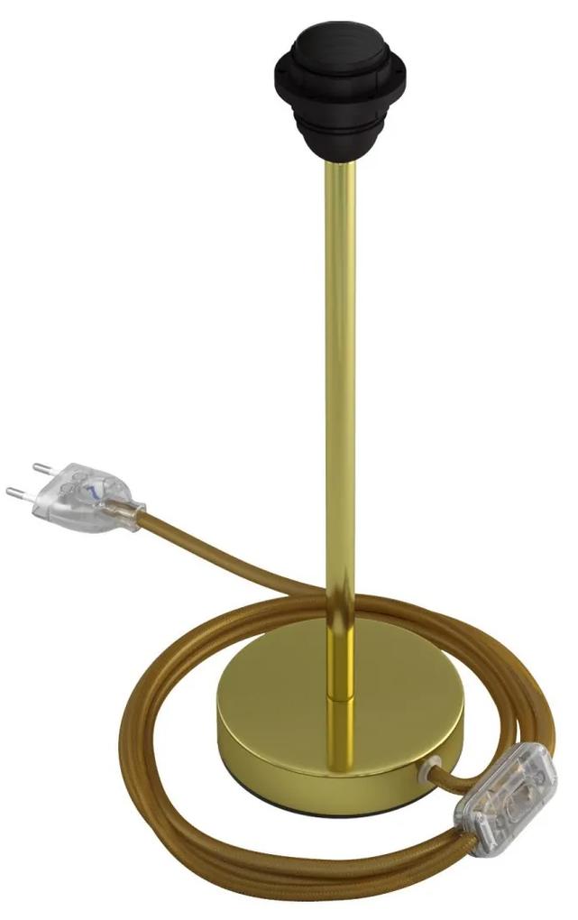 creative cables Kovová stolní lampa Alzaluce pro stínidlo Velikost: 5 cm, Barva: Matná černá