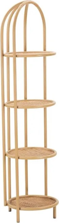 Designová knihovna Gennipha 40 cm hnědá