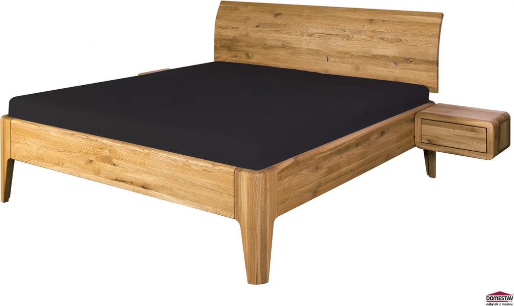 Postel Fantazie nastavitelné čelo oblé Domestav F302 Materiál: Buk cink, Barevne provedení: Přírodní provedení-lak