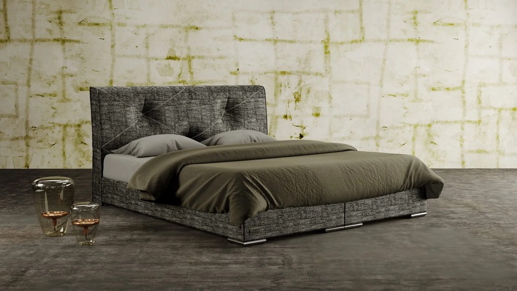 Materasso Kontinentální čalouněná postel ATLAS boxspring ROZMĚR: 2x (100x200) cm - boxspring