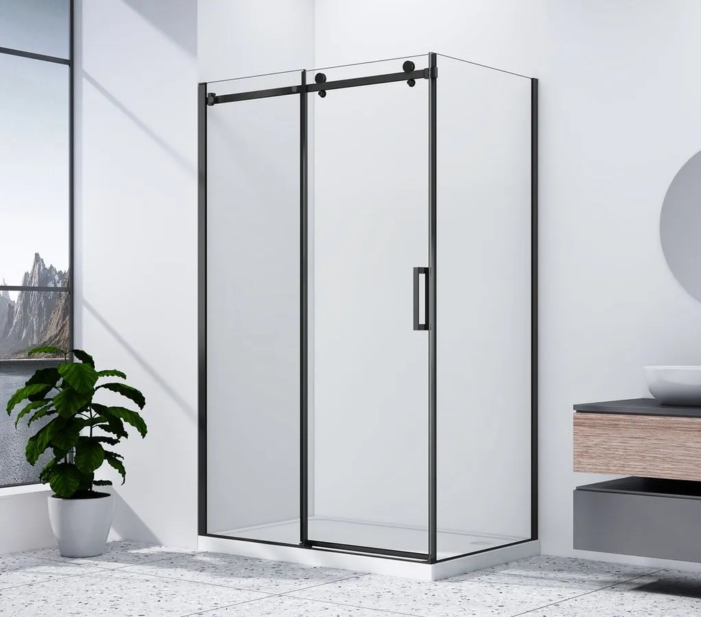 Gelco Gelco, DRAGON BLACK obdélníková sprchová zástěna 1500x900mm L/P varianta, GD4615B-02