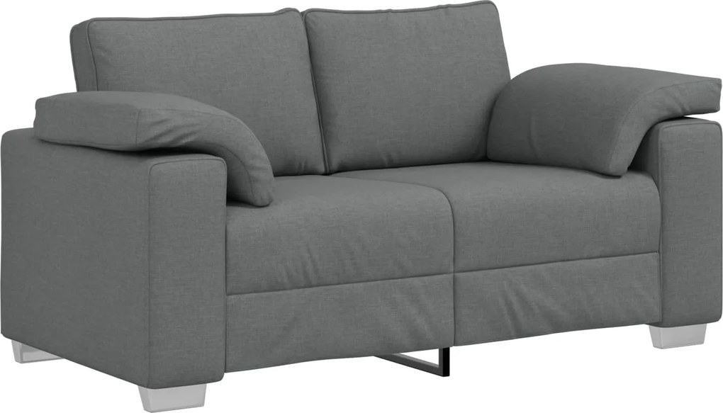 Pohovka 2 ks Tmavě šedá textil 3324741