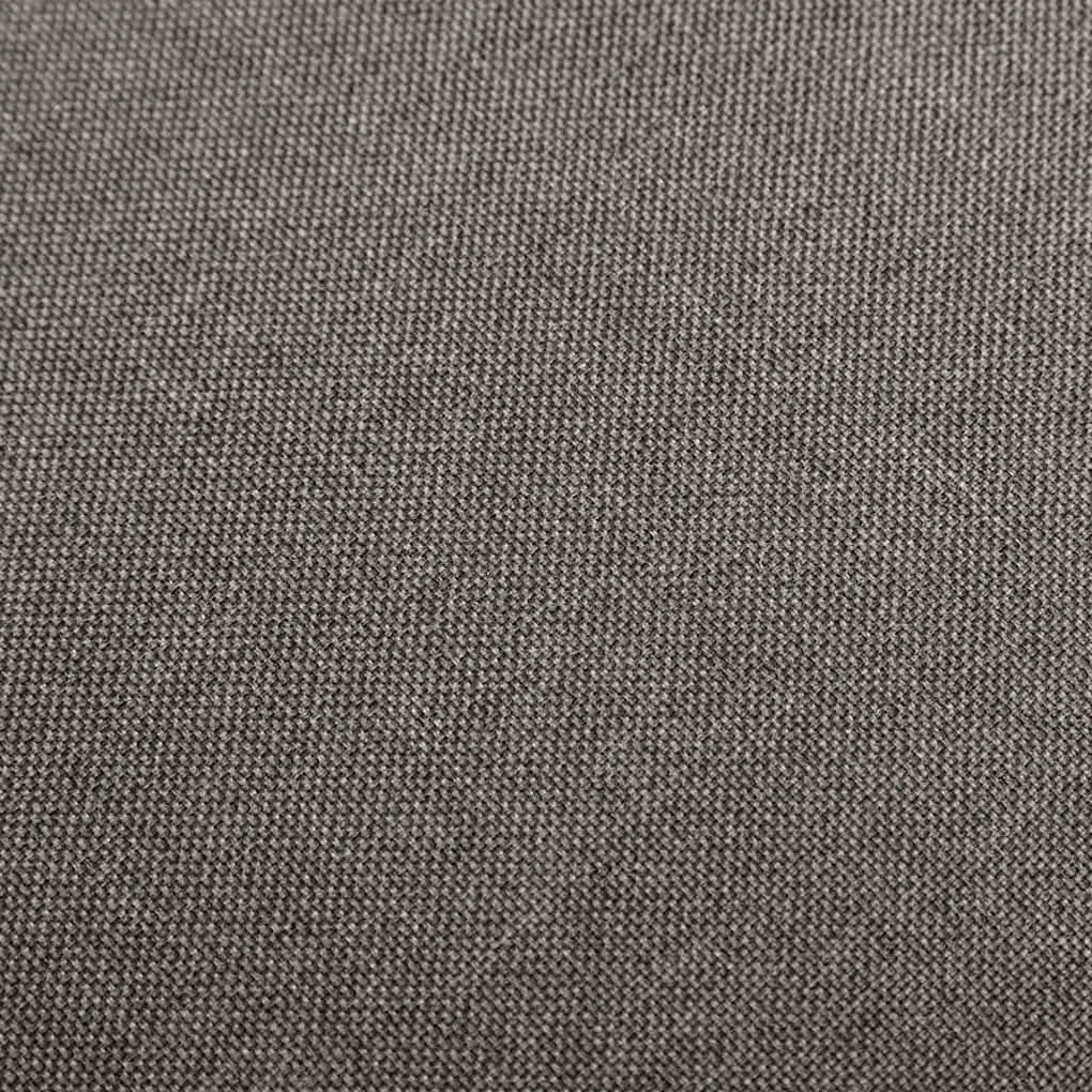 Barové židle 2 ks světle šedé textil 289367