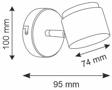 LED Nástěnné bodové svítidlo KUBIK LED/4,2W/230V bílá