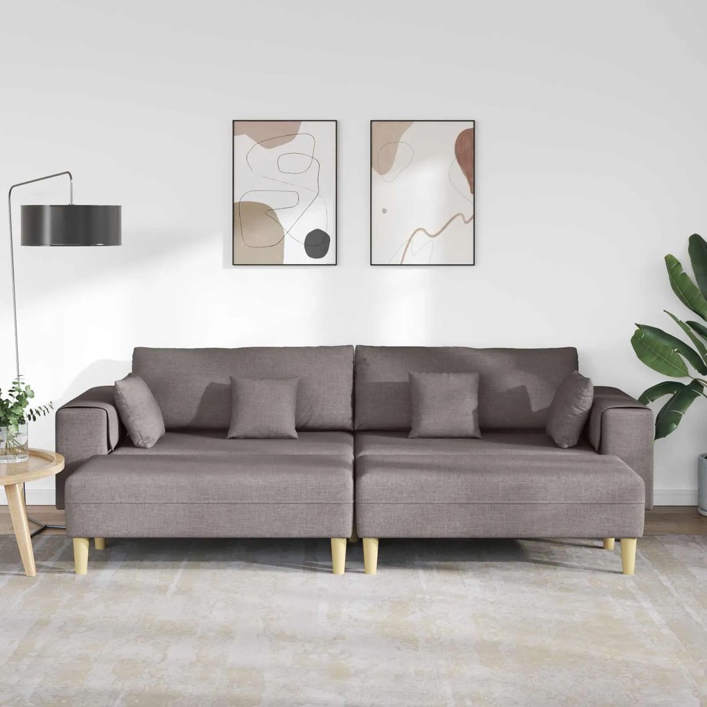 Pohovka 3 ks Taupe textil 3335167