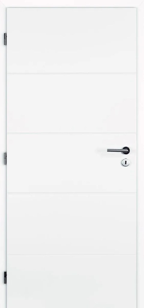 Doornite Quatro Interiérové dveře 70 L, 746 × 1983 mm, lakované, levé, bílé, plné