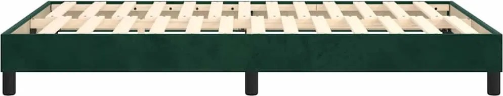 Rám postele s boxspringem tmavě zelená 120 x 200 cm samet 3120763