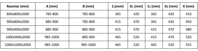 Mexen Velar Duo, sprchový kout s posuvnými dveřmi 90 x 80 cm, 8mm sklo námraza, grafit broušený, 871-090-080-32-66