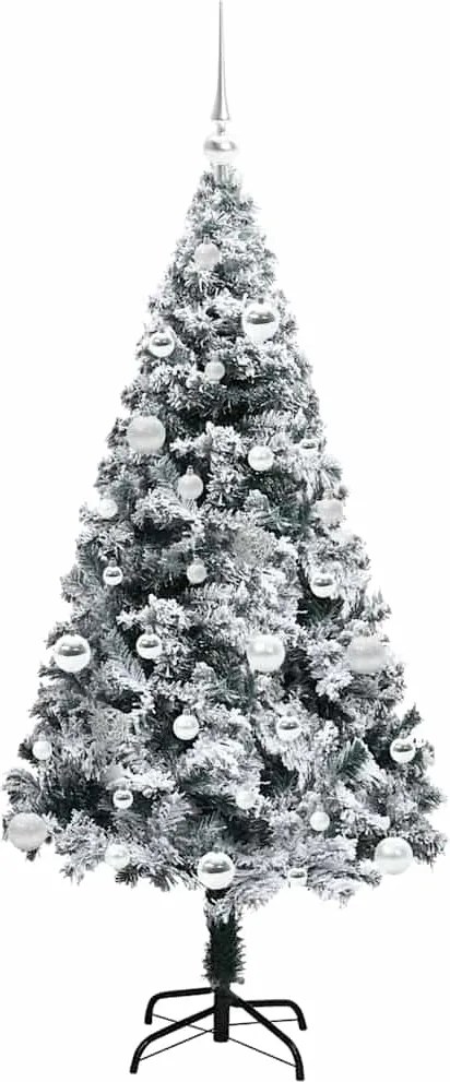 Umělý vánoční stromeček Bílá 150 cm PVC, ocel a plast 3396954