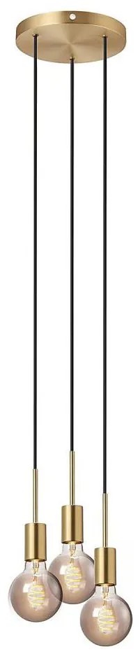 Nordlux - Lustr na lanku PACO 3xE27/25W/230V mosaz