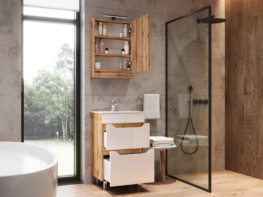 Lavedo Neo Wotan Oak 50 koupelnová skříňka s umyvadlem
