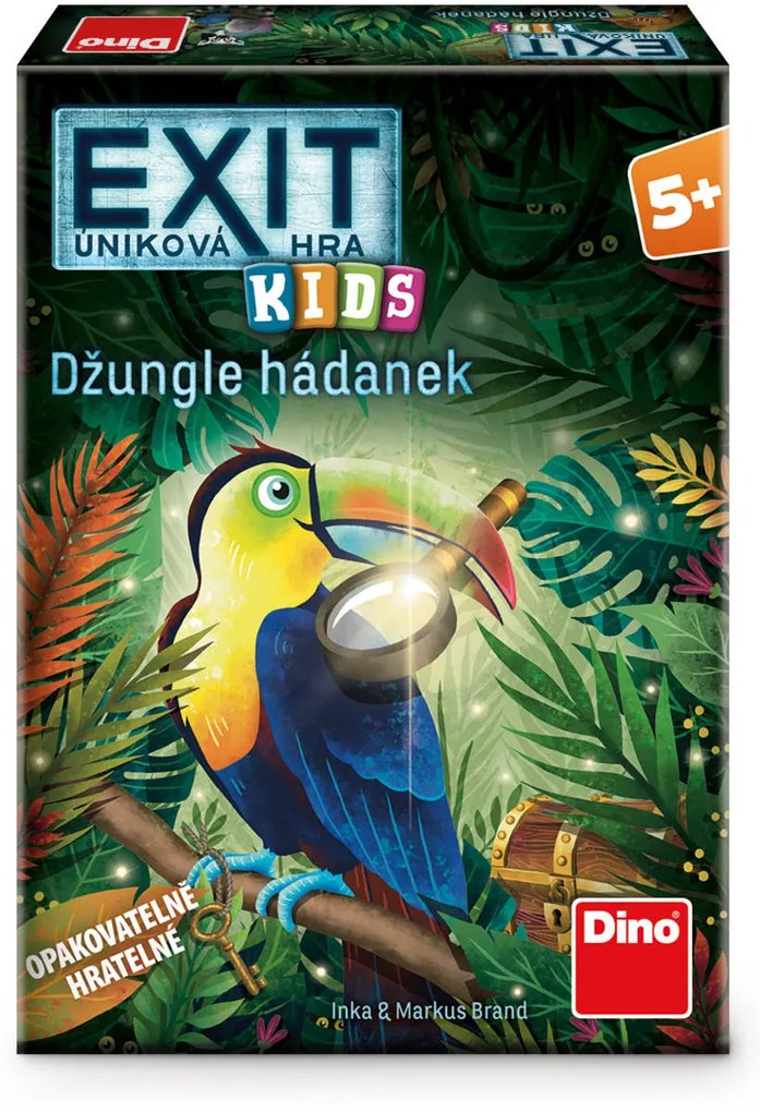 DINO Hra úniková exit pro děti Džungle hádanek *SPOLEČENSKÉ HRY* dn55447