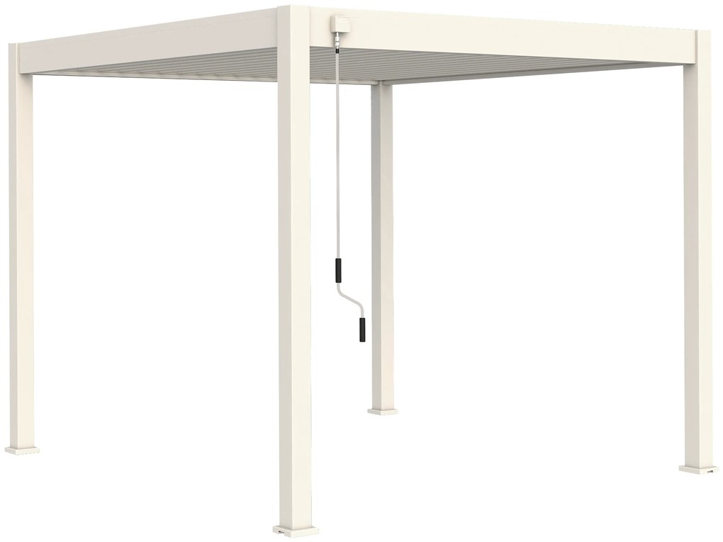 Outdoor Creations Hliníková pergola s lamelami ORION 300x300cm 4 stojky Barva: Bílá RAL 9016