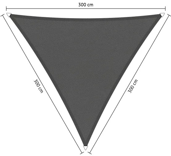 Lazy Momo Nepromokavý trojúhelník lightsail 3,0 x 3,0 x 3,0 m Barva: Brazilian písková