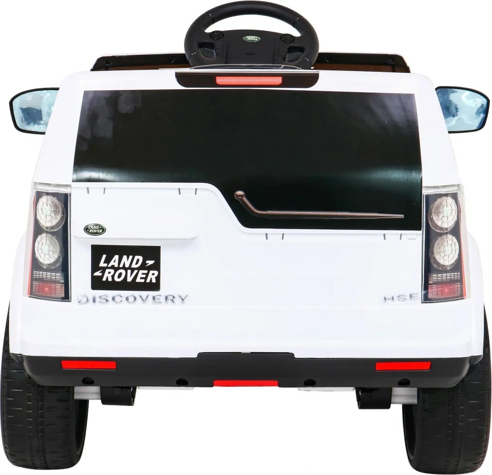 Ramiz Land Rover Discovery elektrické auto pro děti bílé SUV + dálkové ovládání