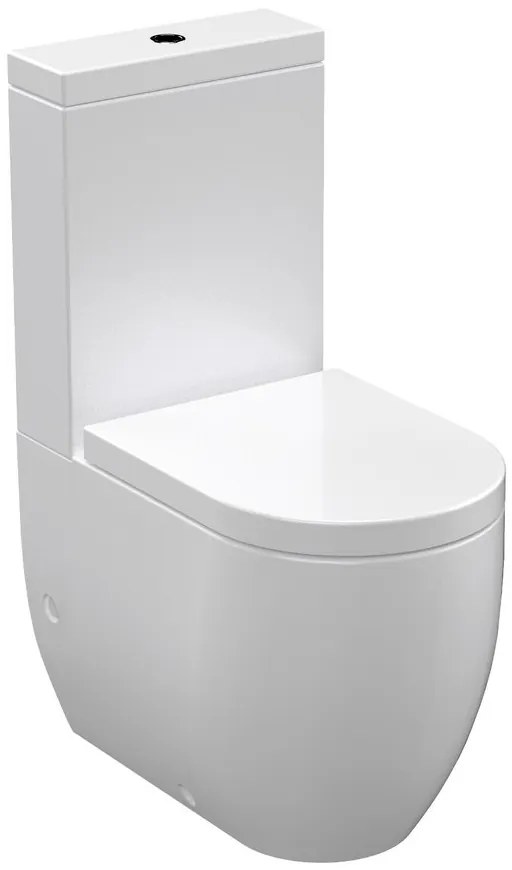 Kerasan Flo - Kombi WC, spodní/zadní odpad, softclose, WCset11-Flo