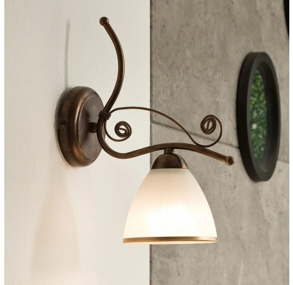 Nástěnná lampa RETRO II 1xE27/60W/230V bronz patina