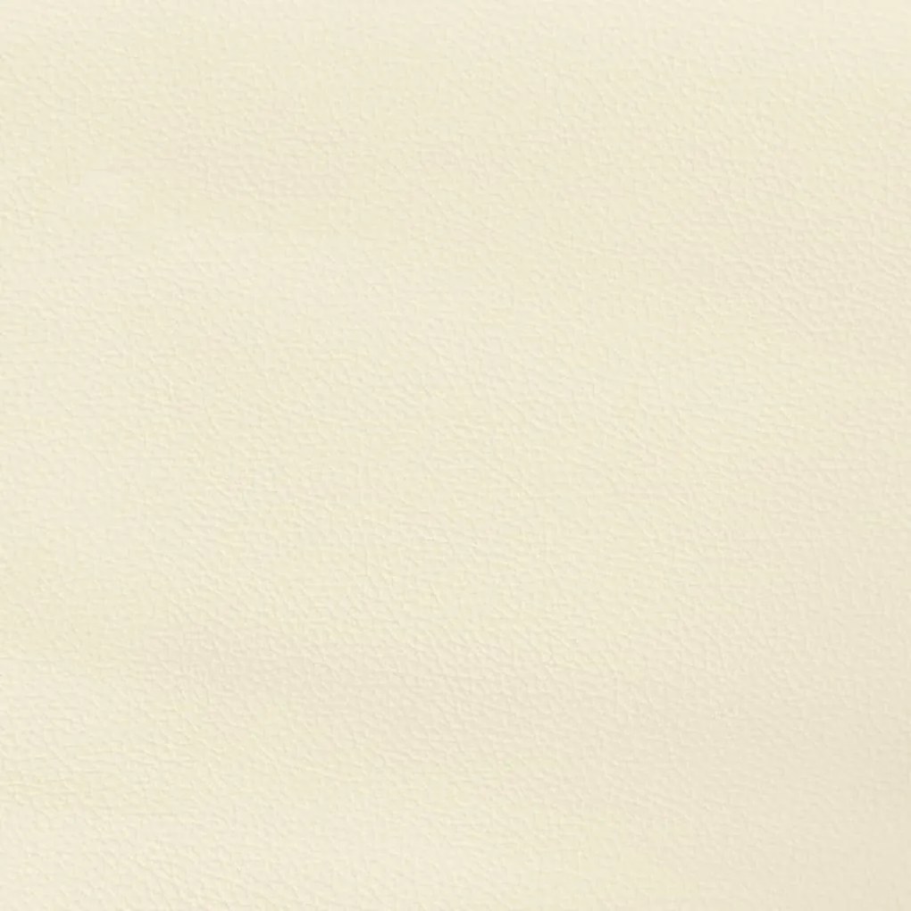 Čelo postele krémové 100x5x118/128 cm umělá kůže 3116138