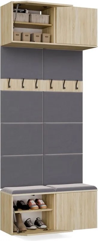 Předsíňová stěna HAGA 2W 100 cm dub Sonoma
