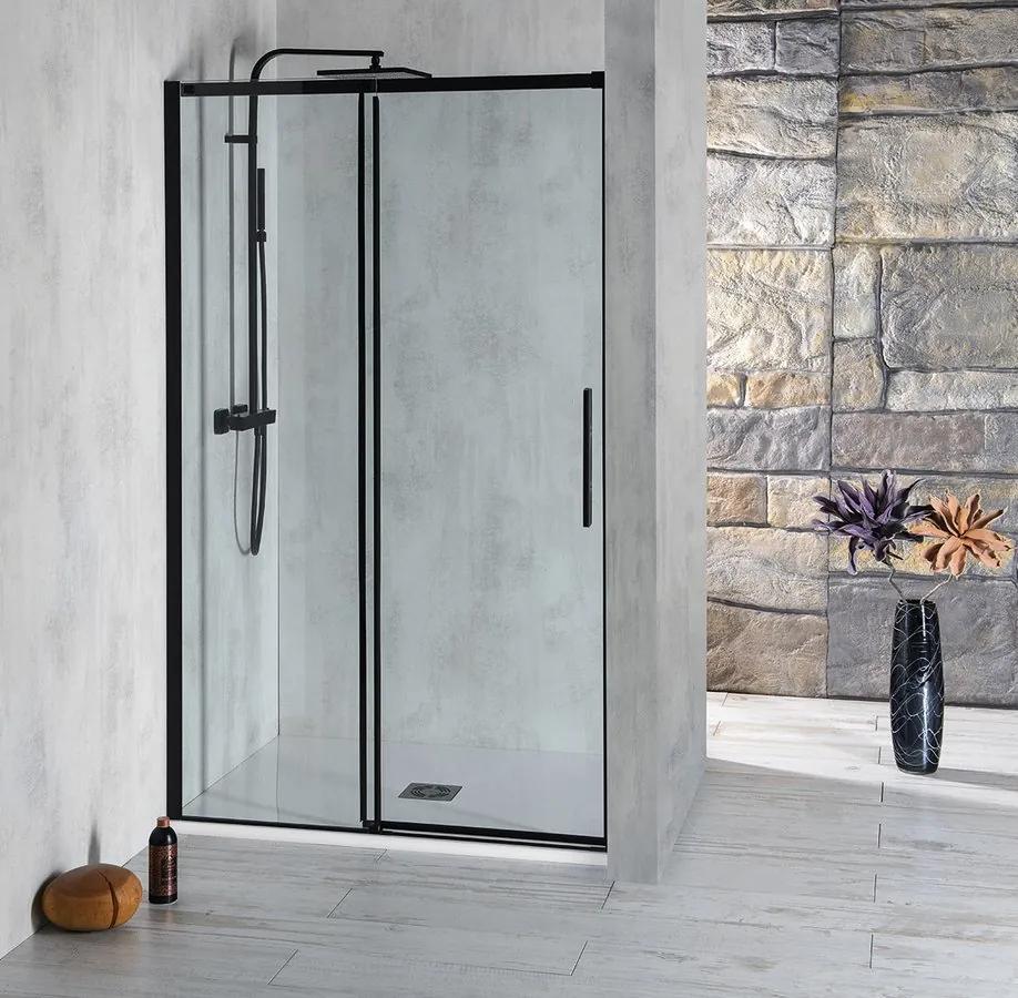 Polysan, ALTIS LINE BLACK sprchové dveře 1270-1310mm, výška 2000mm, sklo 8mm, AL4012B