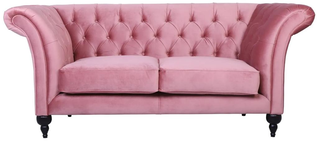 Sofa Norfolk, sametový potah lososová barva