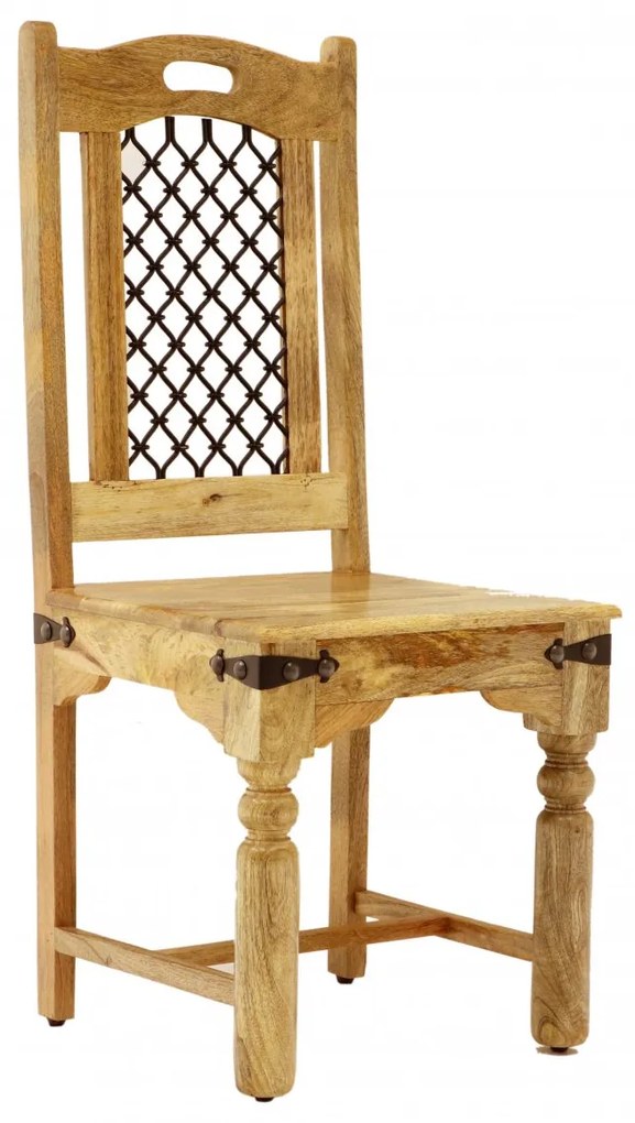 Židle Jali 45x105x45 z indického masivu mango