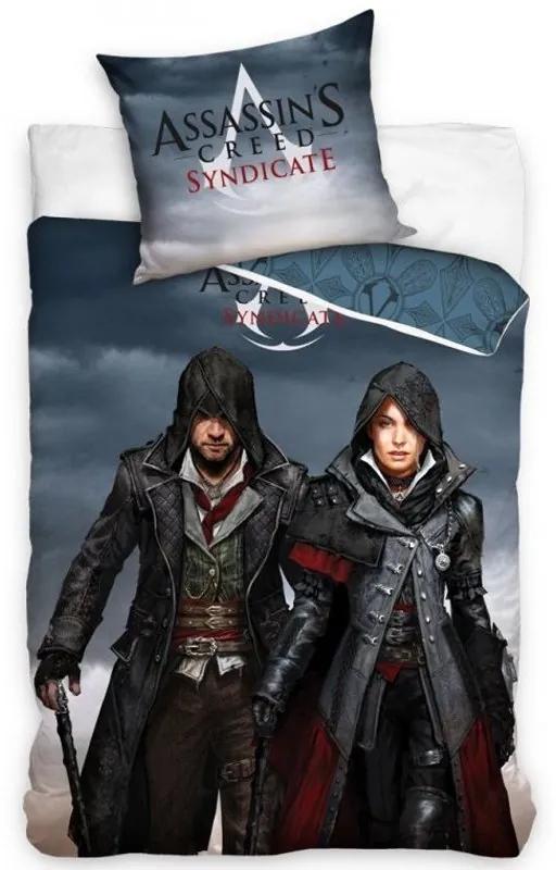 Carbotex · Ložní povlečení Assassin's Creed Syndicate - Jacob and Evie - 100% bavlna - 70x80 cm + 140x200 cm