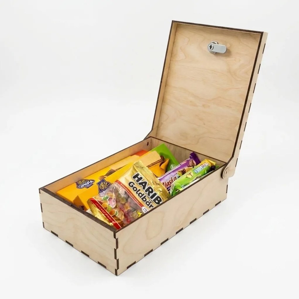 usporadejto.cz Uzamykatelný box se zámkem na sladkosti a neřesti VASKY, 30 x 20 x 10 cm