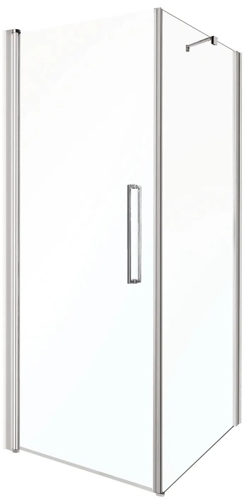 Novoterm Čtvercový sprchový kout NV-Monica 90x90 chrom/transparent - bez vaničky