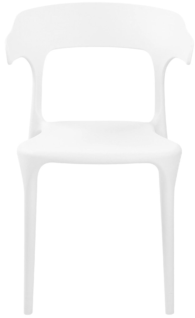 Sada 8 jídelních židlí bílé GUBBIO Beliani